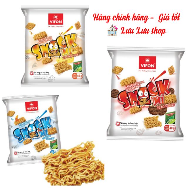 Snack mì Vifon vị hải sản chua cay/ wasabi gói 40gr | Shopee Việt Nam