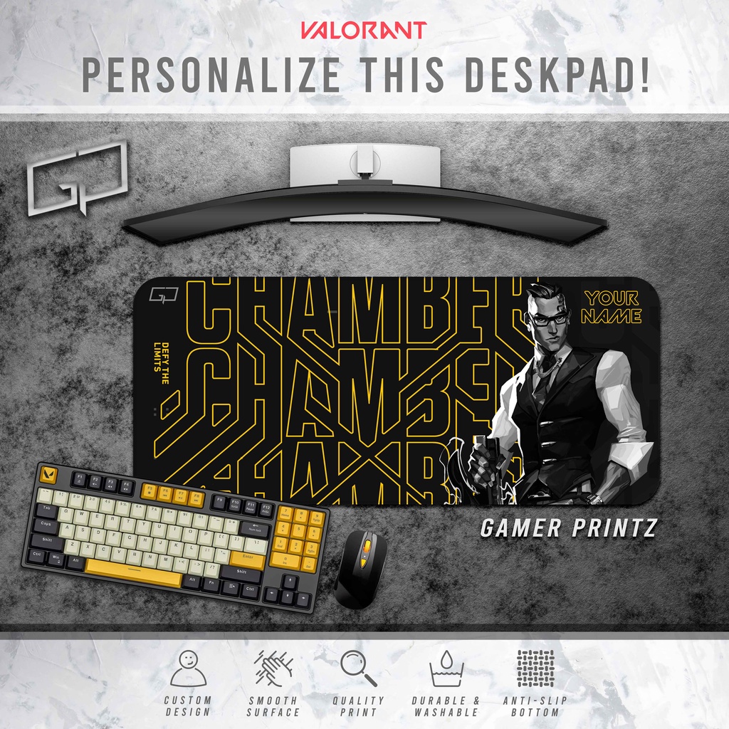 Tấm lót bàn chơi game Valorant CHAMBER tùy chỉnh / Tấm lót chuột của ...