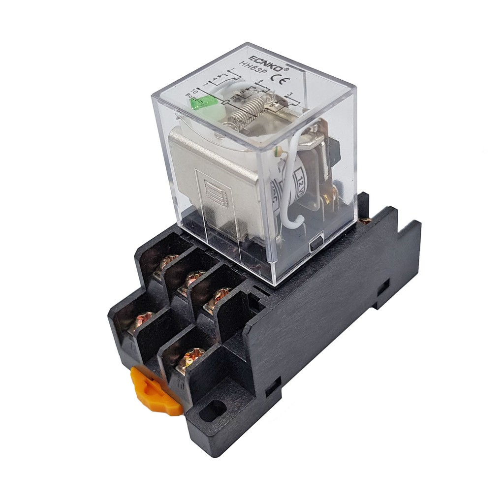 Relay trung gian HH63P, HH64P, (12VDC, 24VDC, 220VAC) | Shopee Việt Nam
