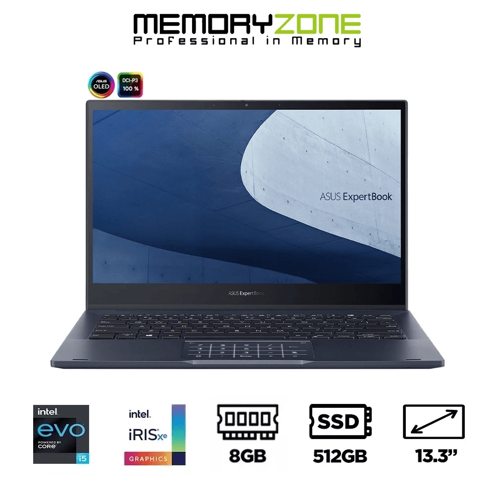 Máy tính Laptop Asus ExpertBook B5 Flip OLED B5302FEA-LF0749W (i5-1135G7 EVO,Iris Xe,Ram 8GB,SSD ...