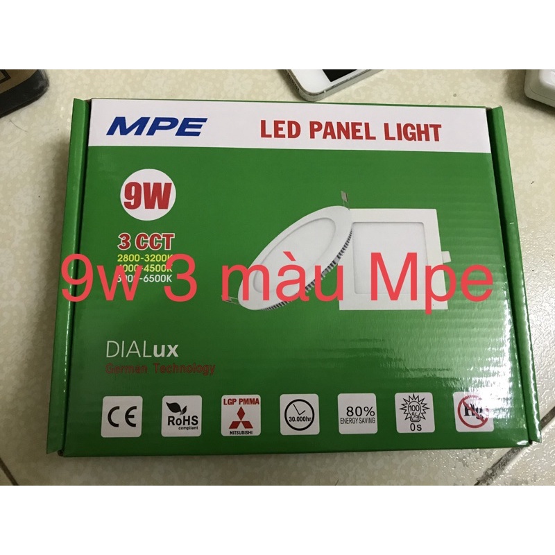 (MPE) Đèn Led Panel âm trần tròn 9w 3 chế độ đổi màu Mpe (RPL-9/3C) | Shopee Việt Nam