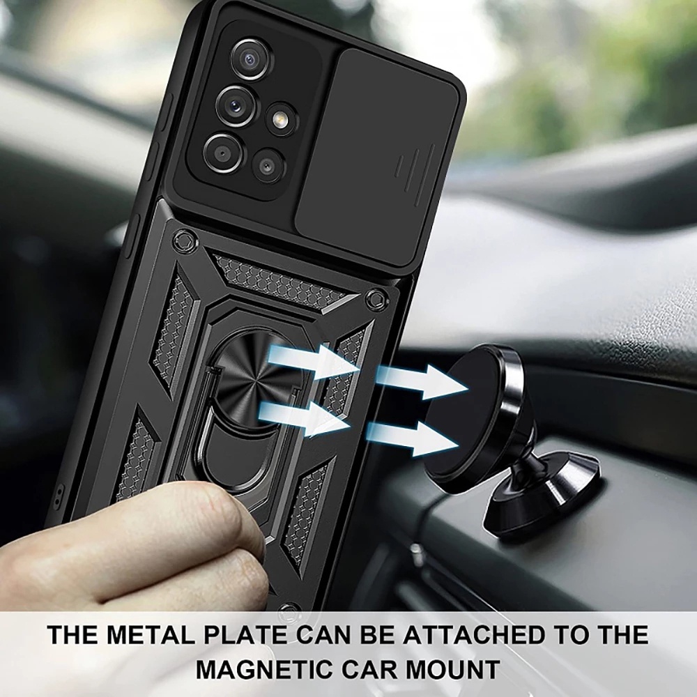 Ôp Điện Thoại Dạng Giáp Chống Sốc Có Vòng Đỡ Nam Châm Cho Samsung Galaxy A71 A51 A31 A21S A72 ...