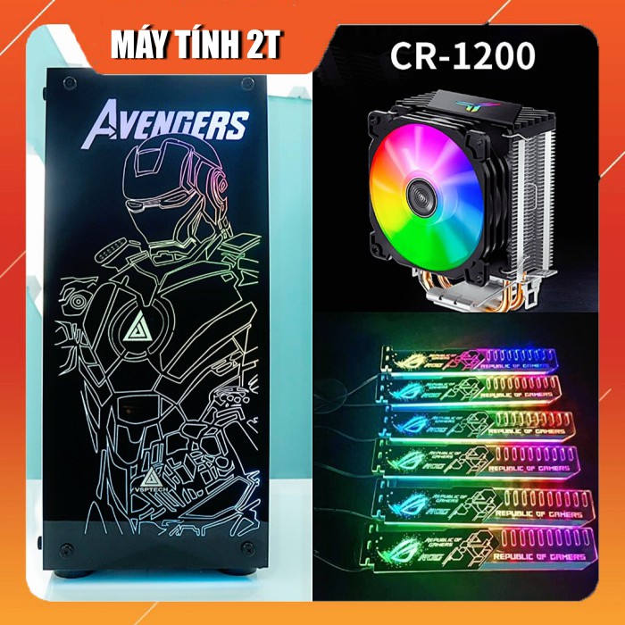 COMBO Vỏ Case VSP KA260 + Tản Khí cr1200 Led RGB + Giá Đỡ VGA - Máy Tính 2T | Shopee Việt Nam