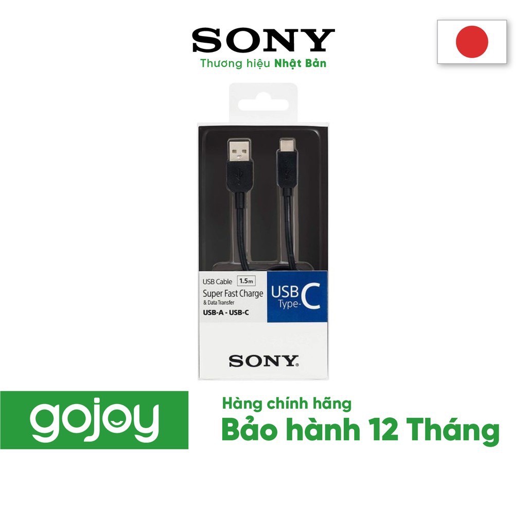 Cáp TYPE C 1,5 m SONY CP-AC150/BC WW Màu Đen - Bảo hành 12 tháng chính ...