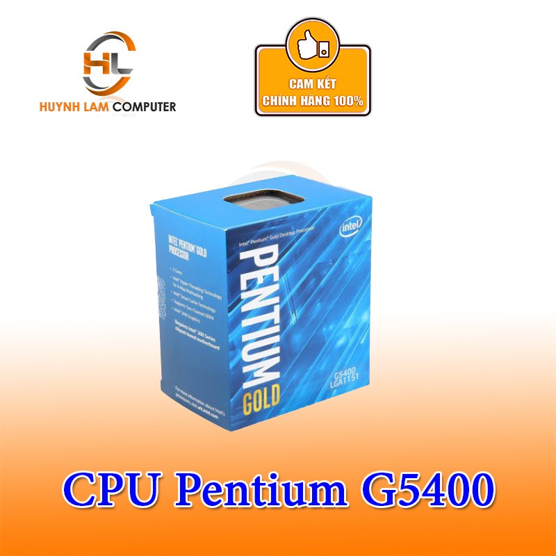CPU G5400 Intel Pentium Gold 3.70Ghz/ 4Mb cache Socket 1151V2 | Shopee Việt Nam
