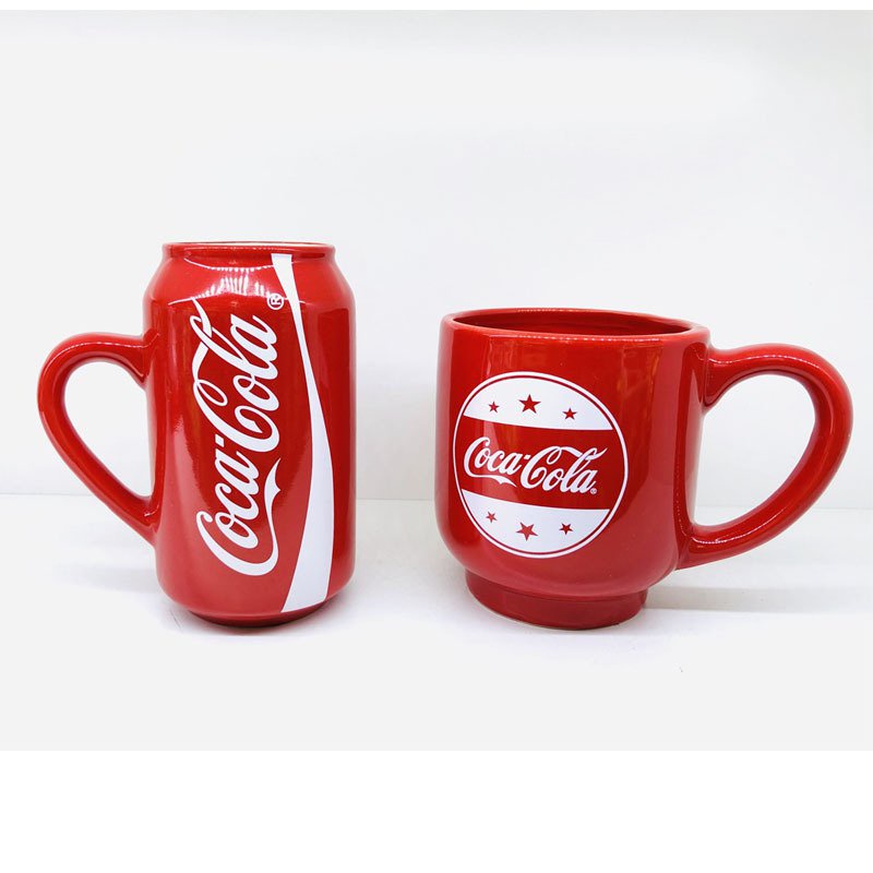 Cốc Uống Bia Bằng Gốm Sứ Màu Đỏ Hình Coca-Cola Phong Cách Retro 301 ...