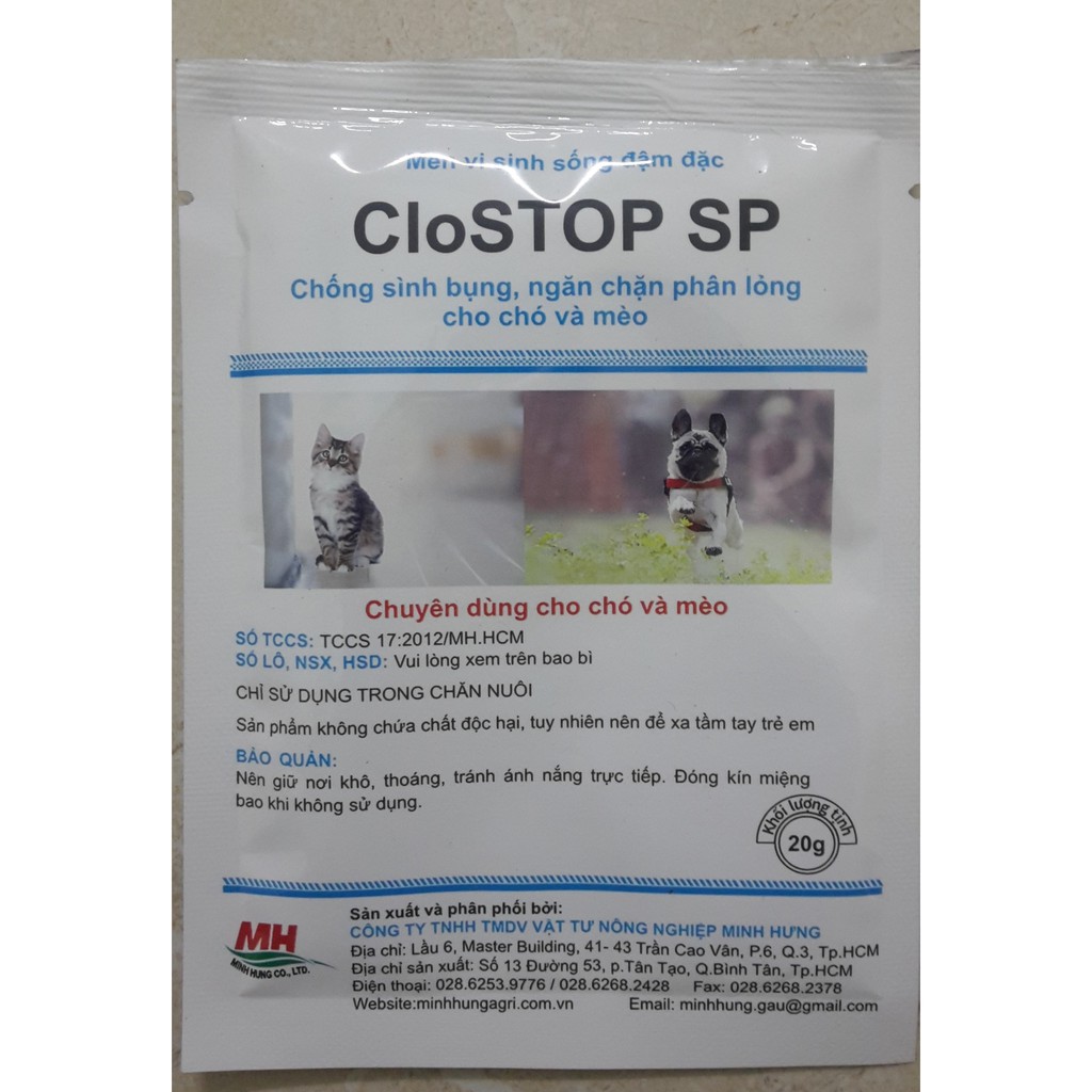 Men tiêu hóa chó mèo CloStop gói 20g | Shopee Việt Nam