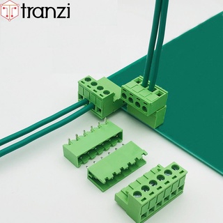 Cầu đấu 5.08mm 2EDG5.08 2P 3P 4P 5P 6P 7P 8P 9P 10P 11P 12P bộ đực cái chân cắm cong xanh ...