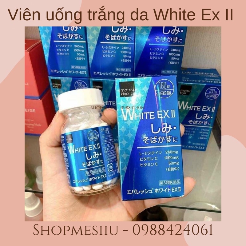 Viên uống trắng da White Ex 2/ Ex II nội địa Nhật | Shopee Việt Nam