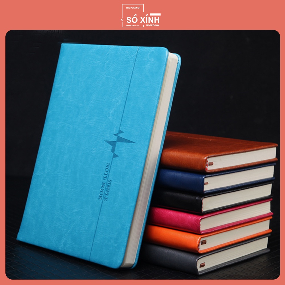 Sổ tay da simble notebook A5 bìa mềm - sổ xinh | Shopee Việt Nam