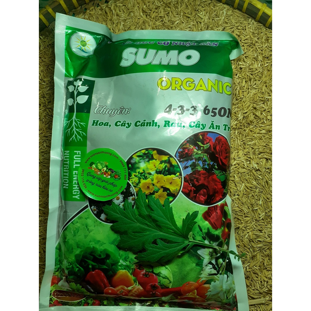 Phân Bón Hữu Cơ Nhật Bản Sumo (Gói 1kg) Organic 4-3-3 65OM Bón Hoa, Cây ...