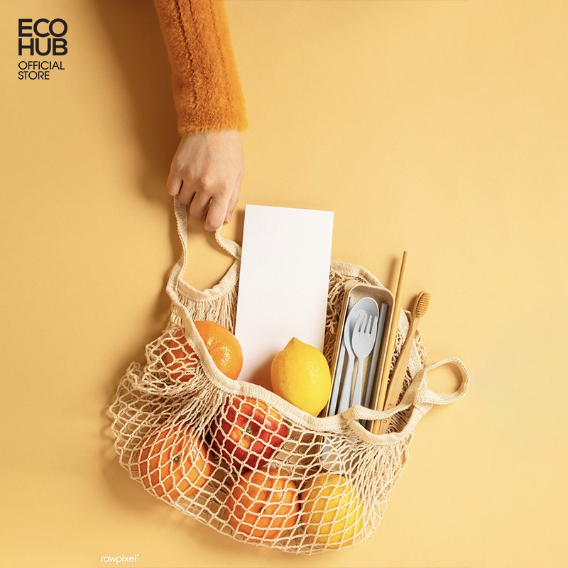 Túi vải lưới ECOHUB đựng đồ cá nhân phong cách (Zero Waste Washable) | Shopee Việt Nam