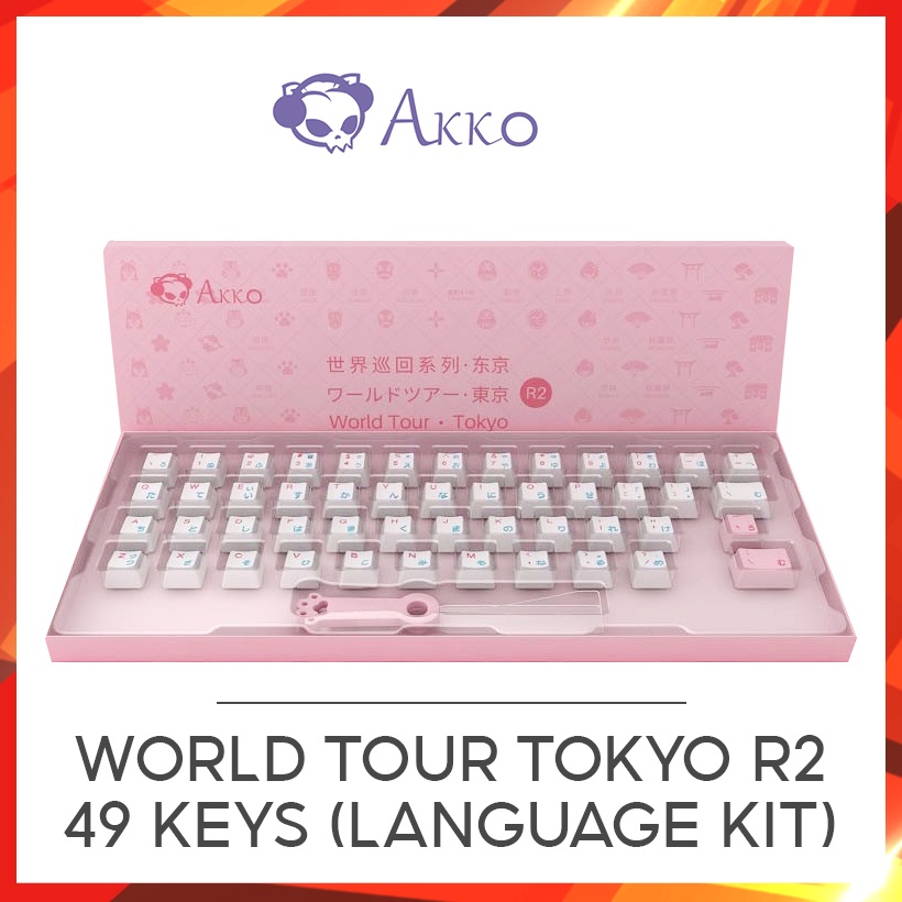 Keycap AKKO World Tour Tokyo R2 - 49 keys (Language Kit) | Shopee Việt Nam