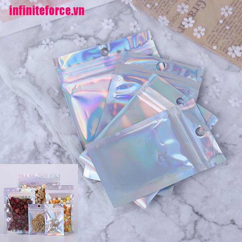 Set 100 Túi zip Trong Suốt Bằng Nhôm Nhiều Màu Sắc | Shopee Việt Nam
