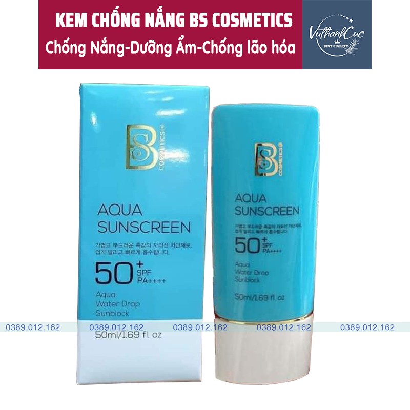KEM CHỐNG NẮNG DƯỠNG ẨM BS COSMETICS - Aqua Water Drop Sunscreen SPF50 ...