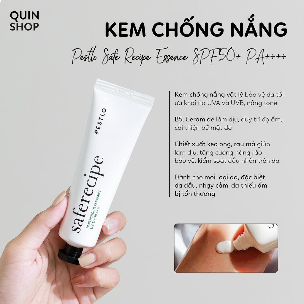 Kem Chống Nắng Thuần Chay Cho Da Dầu PESTLO Safe Recipe Essence SPF50 ...