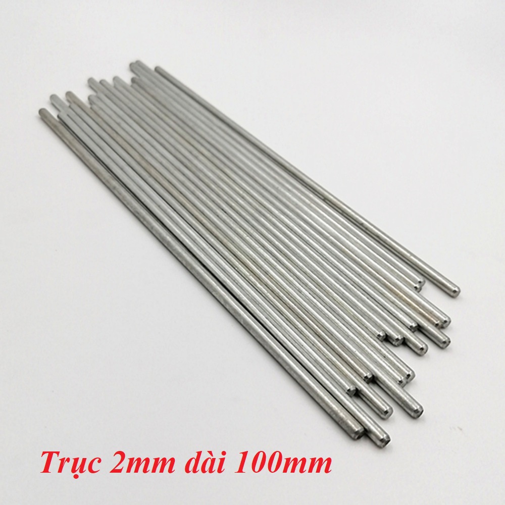 Trục thép 2mm và 3mm dài 100mm 130mm 150mm - Dùng lắp ráp DIY các mô ...