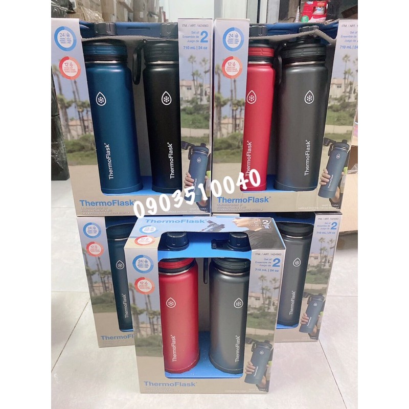 BÌNH GIỮ NHIỆT THERMO FLASK 710ml SET 2 CÁI | Shopee Việt Nam