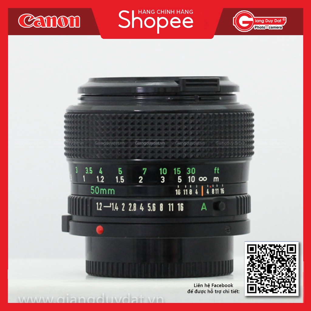 Ống Kính Canon FD 50mm f/1.2 - Chính Hãng | Shopee Việt Nam