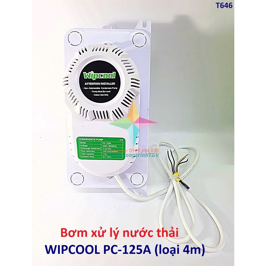 Bơm xử lý nước thải điều hòa WIPCOOL Model PC-125A (loại 4M) | Shopee Việt Nam