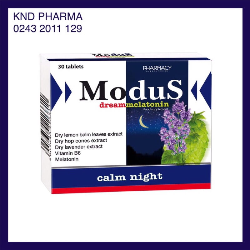 [CHÍNH HÃNG] MODUS DREAM MELATONIN _ GIẤC NGỦ THÊM TRỌN VẸN (Châu Âu ...