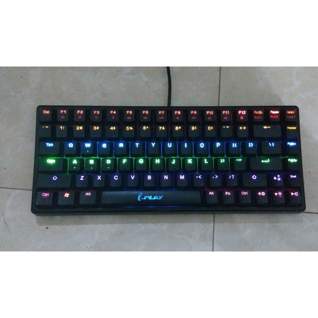 bàn phims keycool 84 black cherry led rainbow | Shopee Việt Nam