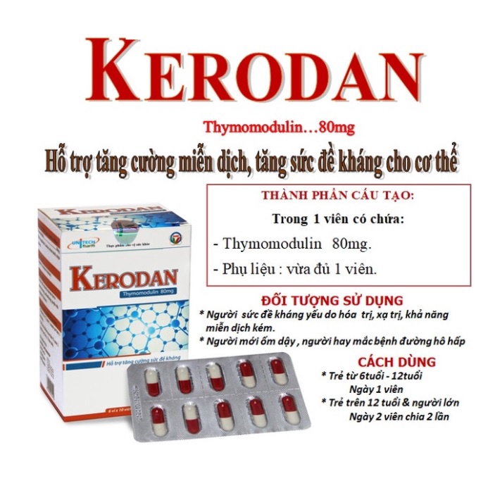 Viên tăng đề kháng Thymomodulin 80mg Kerodan | Shopee Việt Nam
