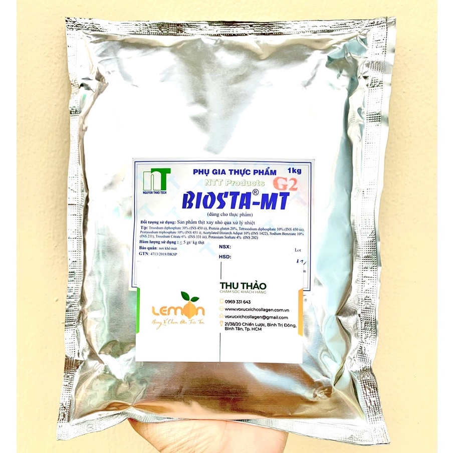 [100g-500g] Bột giòn dai làm giò chả, xúc xích BIOSTA-MT G2 Nguyên Thảo | Shopee Việt Nam