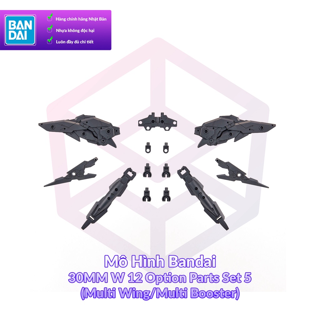 Mô hình Phụ kiện Bandai 30MM W 12 Option Parts Set 5 (Multi Wing/Multi ...