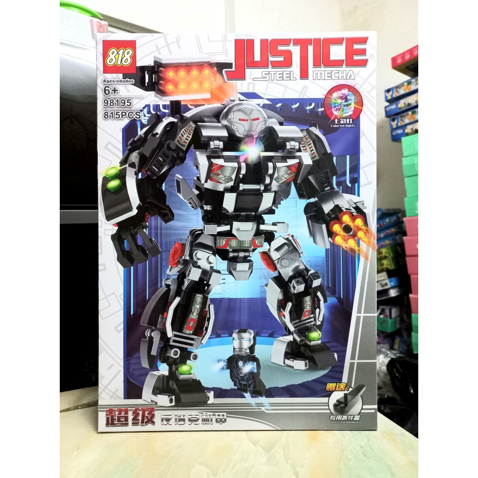 Mô hình Lắp ráp Justice Steel mecha 98195 ( Xếp Hình Robot Mech Ironman ...