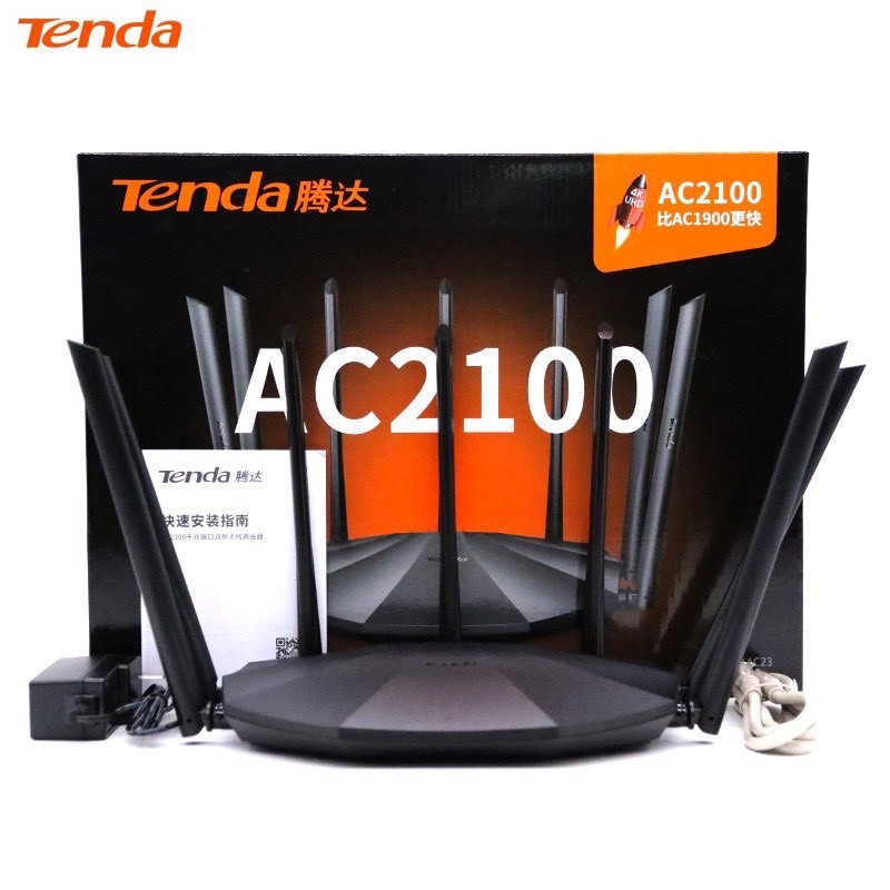 Bộ phát wifi Tenda AC23 Ac2100 Giagabit port Tiếng Anh | Shopee Việt Nam
