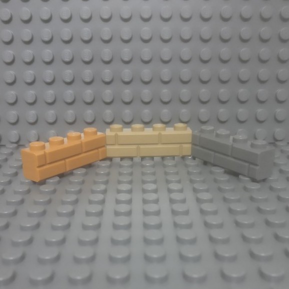 Đồ Chơi Lắp Ráp Brick, Modified 1 x 4 with Masonry Profile | Shopee ...