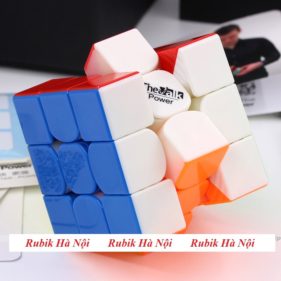 Rubik 3x3. Qiyi Valk 3 Power White/Stickerless/Có Nam Châm | Shopee ...