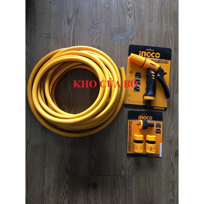 Bộ 5 mét ống nhựa PVC Fi21 khớp nối ống vòi xịt rữa tưới cây chỉnh tia ...