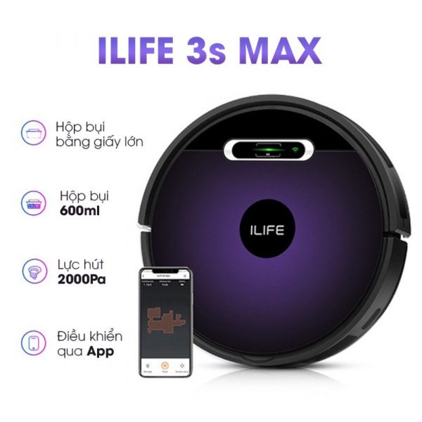 Robot hút bụi lau nhà ILIFE V3S Max bản xuất Châu Âu | Shopee Việt Nam
