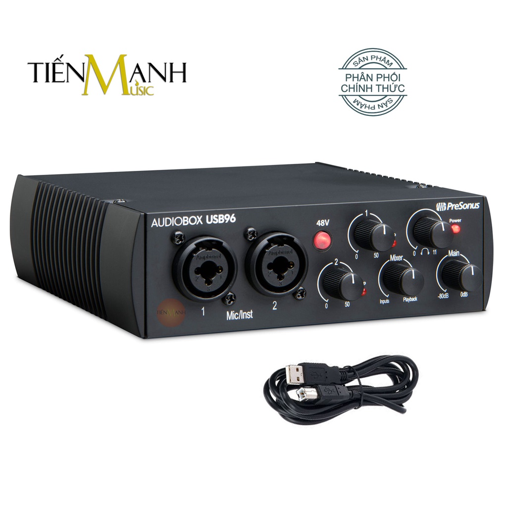 [Chính Hãng] Soundcard PreSonus AudioBox USB 96 Bộ Thu Âm Thanh và ...