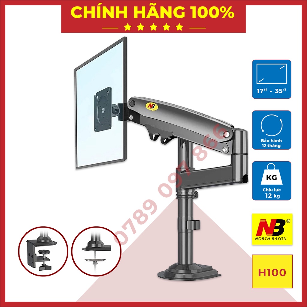 [CHÍNH HÃNG] Giá Treo Màn Hình NB-H100 17 - 35 Inch Đa Năng, Xoay Màn ...