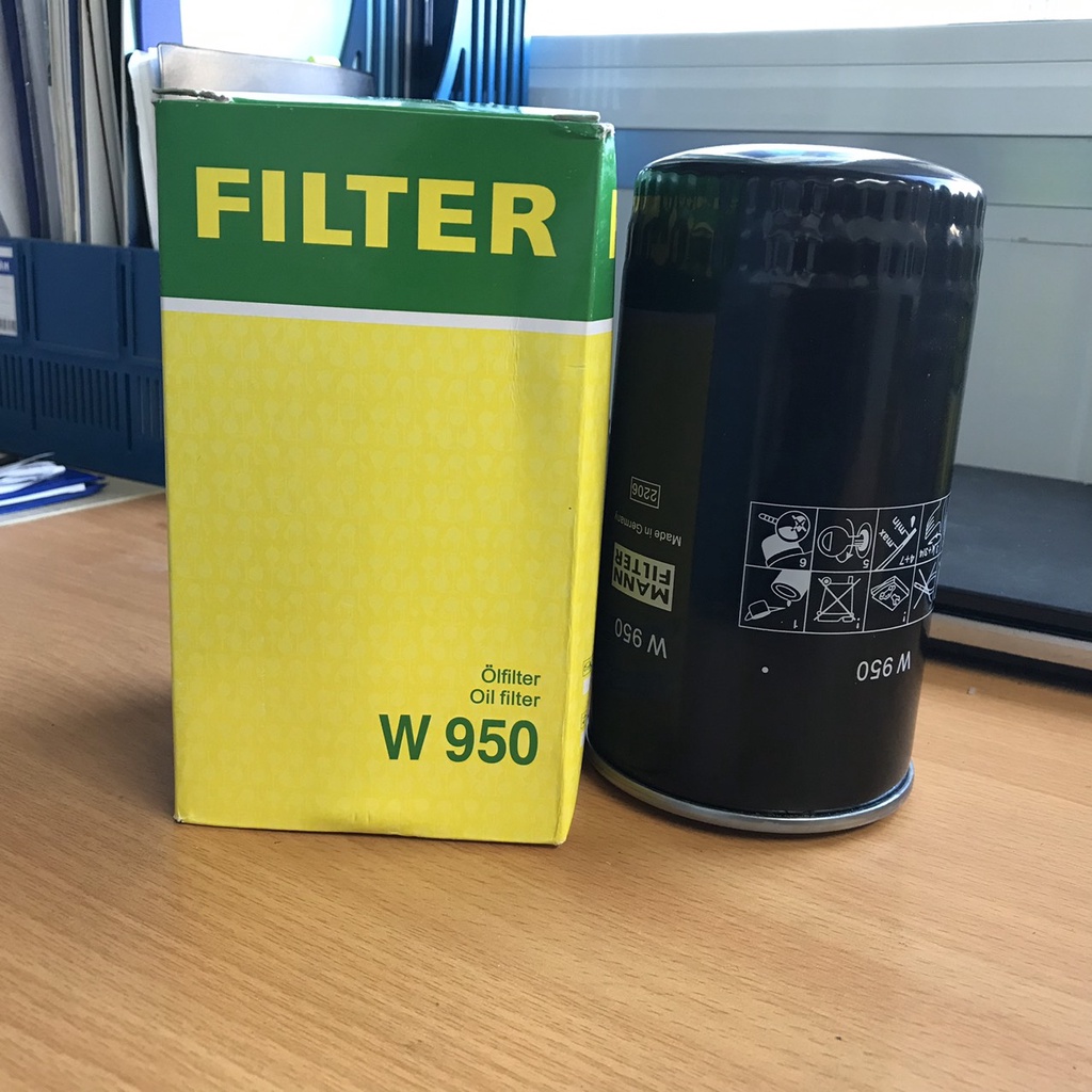 Lọc dầu máy nén khí, lọc mann W950, OIL filter | Shopee Việt Nam