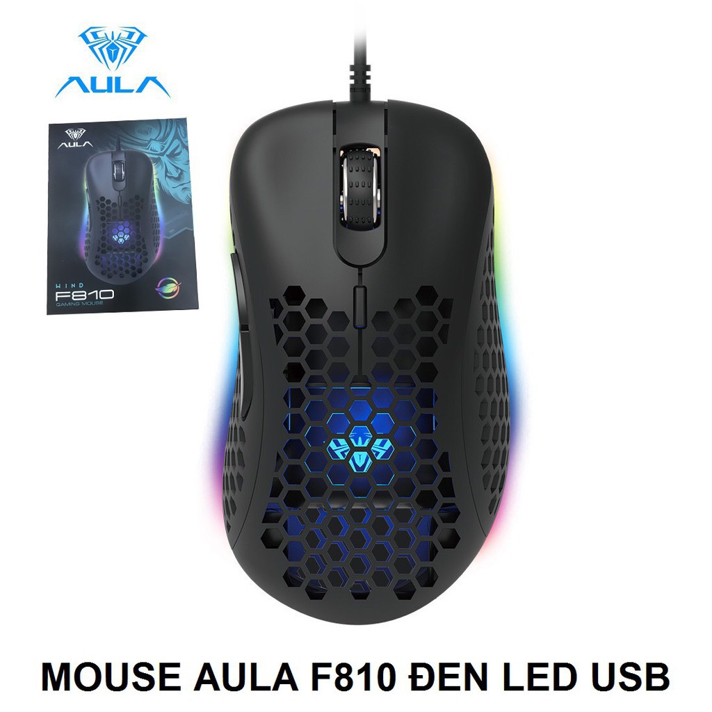 Chuột AULA F810 đen LED | Shopee Việt Nam