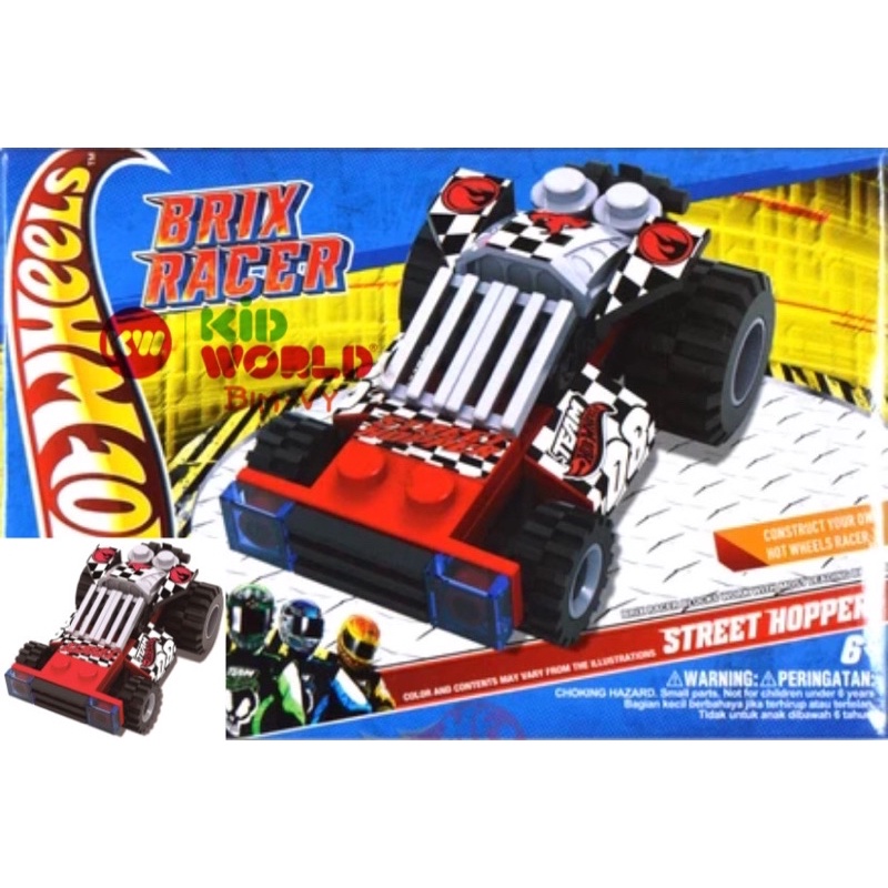 Xe mô hình Hot Wheels lắp ráp Mini Brix Racer Emco 8981. | Shopee Việt Nam