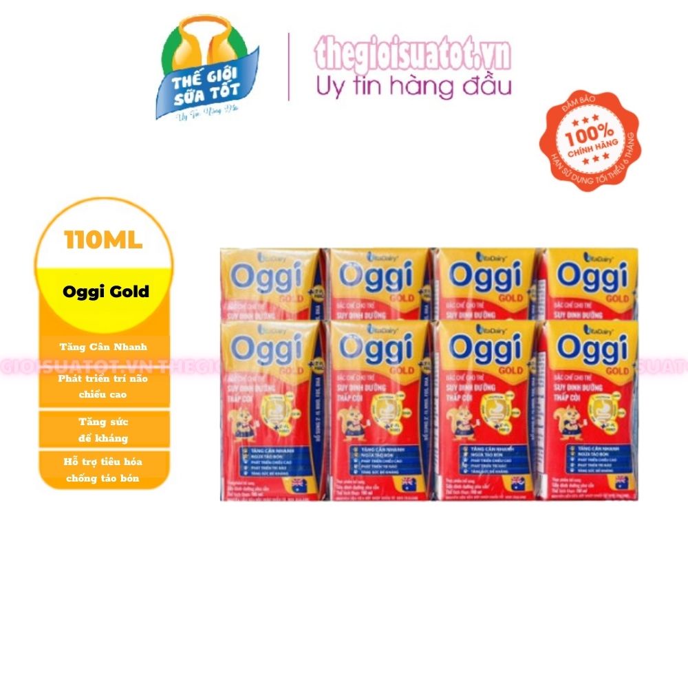 Sữa Oggi Gold Pha Sẵn 110ml Thùng x 48 Hộp - Giúp Tăng Cân Nhanh Chiều ...