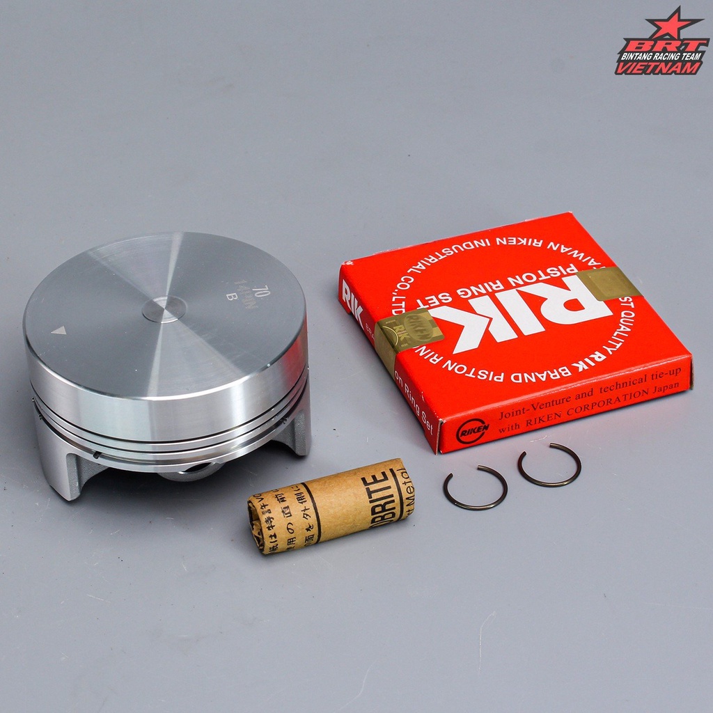 Piston BRT 70mm ắc 14 Exciter 155-R15V3-MT15-FZ155-EX155-NVX155-XSR155 ...