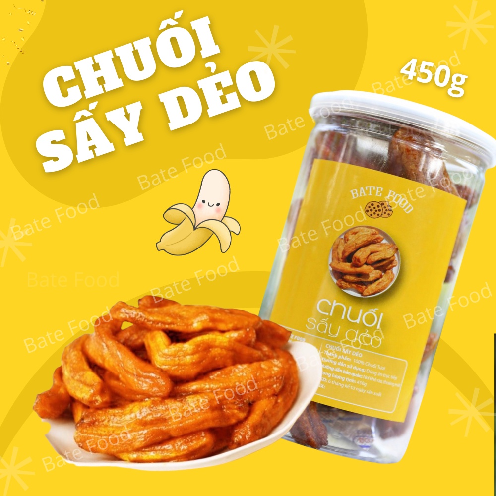 Chuối Sấy Dẻo Đà Lạt 450g Thơm Ngon Loại 1 I Ăn Vặt Bate Food | Shopee ...