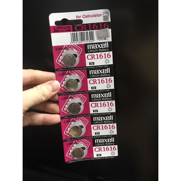 Pin CR1616 MAXELL Nhật 3V Lithium 1616 dùng thay cho đồng hồ, điều khiển, thiết bị điện tử, khóa ...