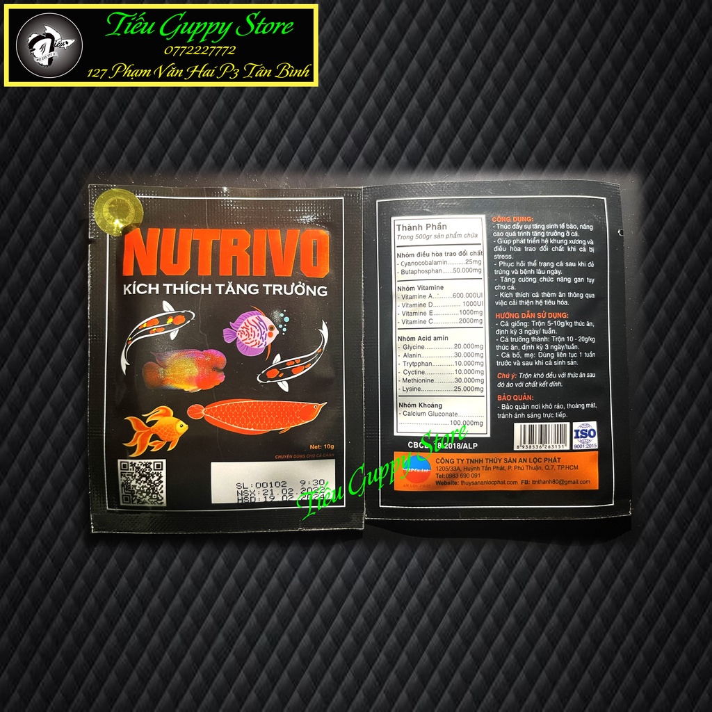 NUTRIVO - Thức Ăn Bổ Sung, Kích Thích Tăng Trưởng cho Cá | Shopee Việt Nam