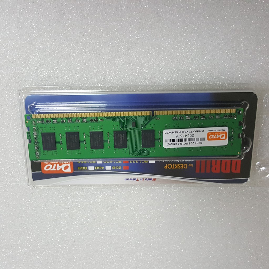 Ram máy tính PC DDR3 2GB, 4Gb, 8Gb 1600 Dato - Hàng Chính Hãng | Shopee ...