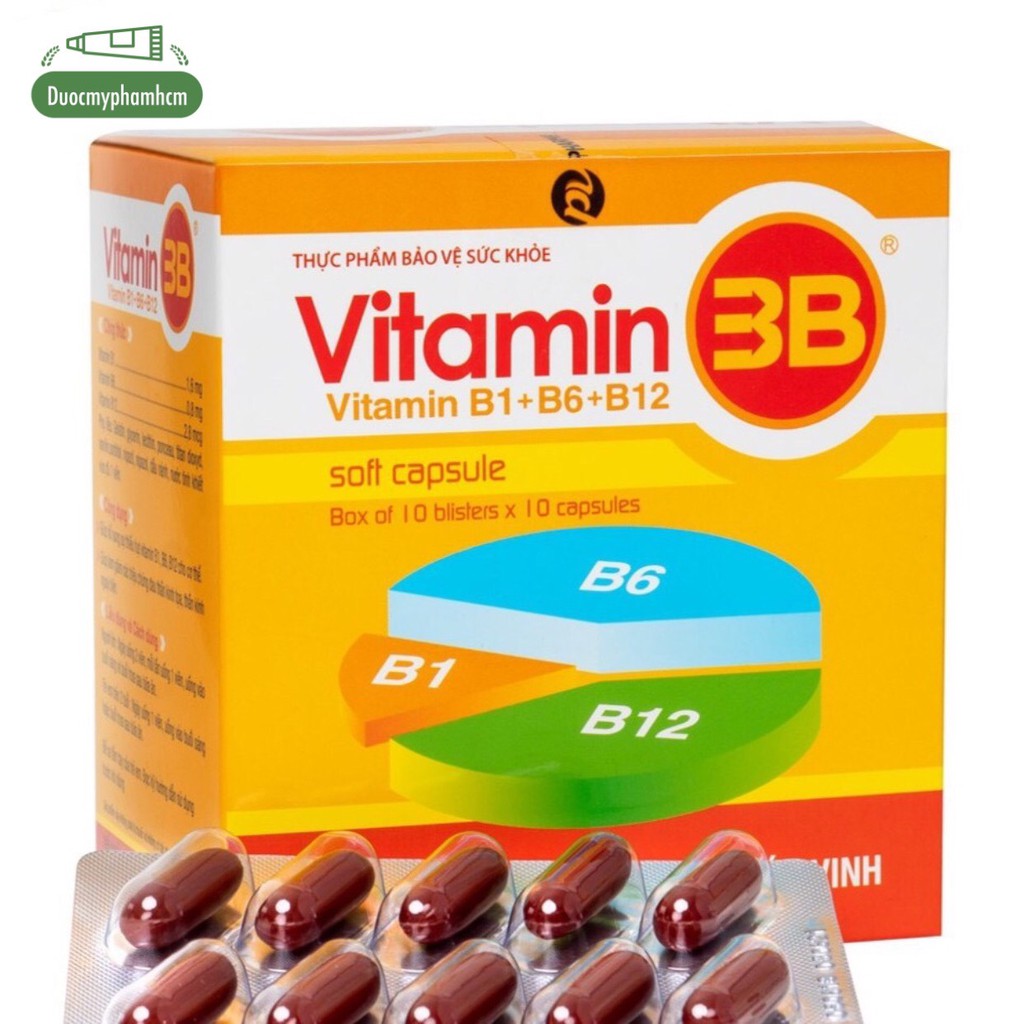 Bồi bổ cơ thể Vitamin 3B, B3 B6 B12, Tăng Cường Sinh Lực, Nâng Cao Sức ...