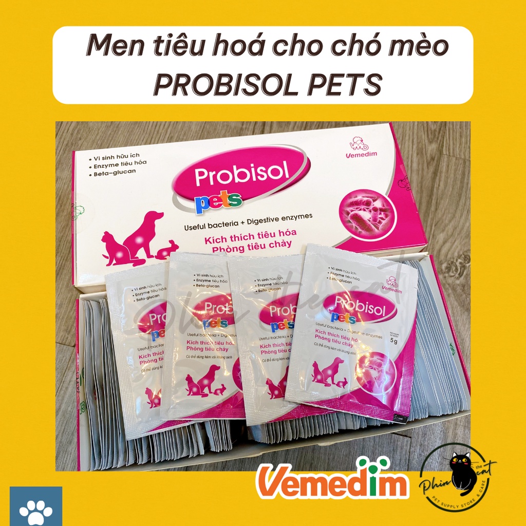 Men tiêu hoá cho mèo Probisol Vemedim pets - gói 5g chính hãng ...
