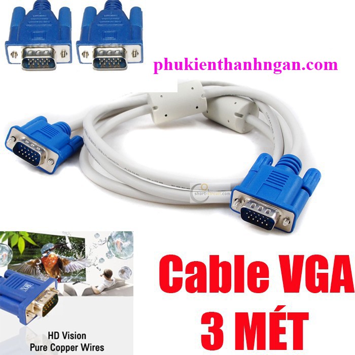 dây cáp VGA 3m | Shopee Việt Nam