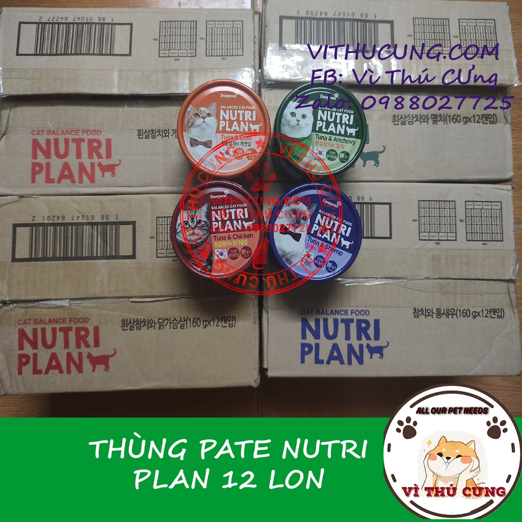 Thùng pate NUTRI PLAN 12 LON | Shopee Việt Nam